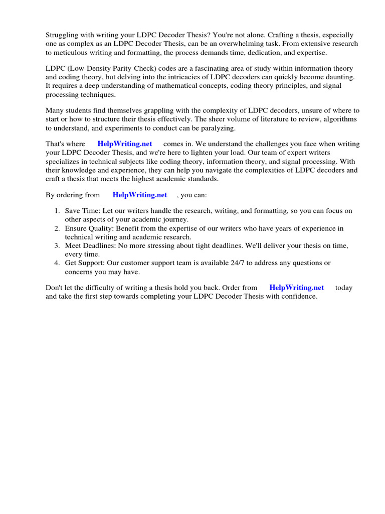 Ldpc Decoder Thesis Pdf Low Density Parity Check Code Mimo