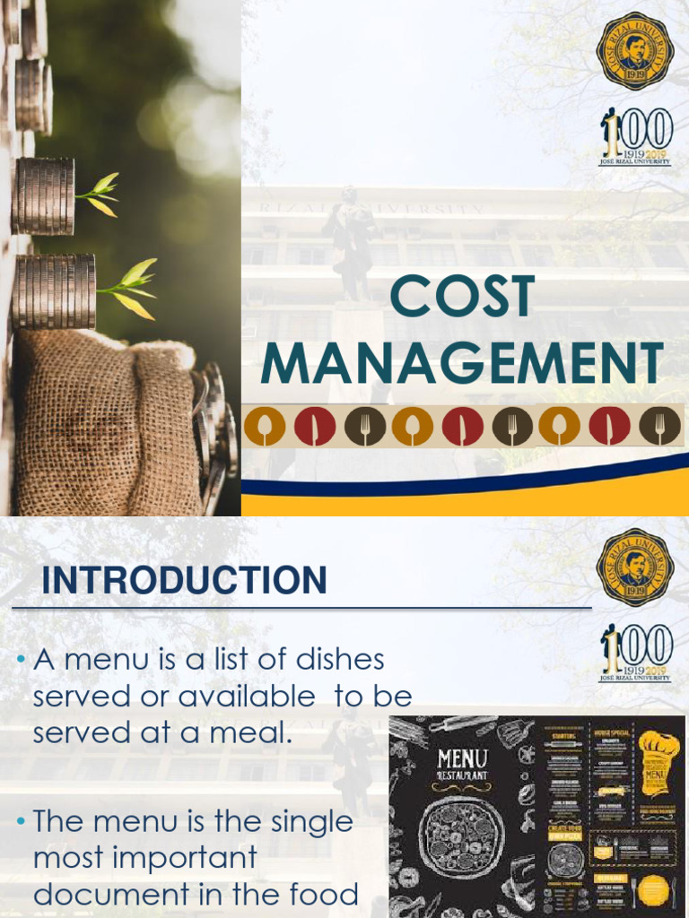 Week 3-Cost Management | PDF | Teaspoon | Litre