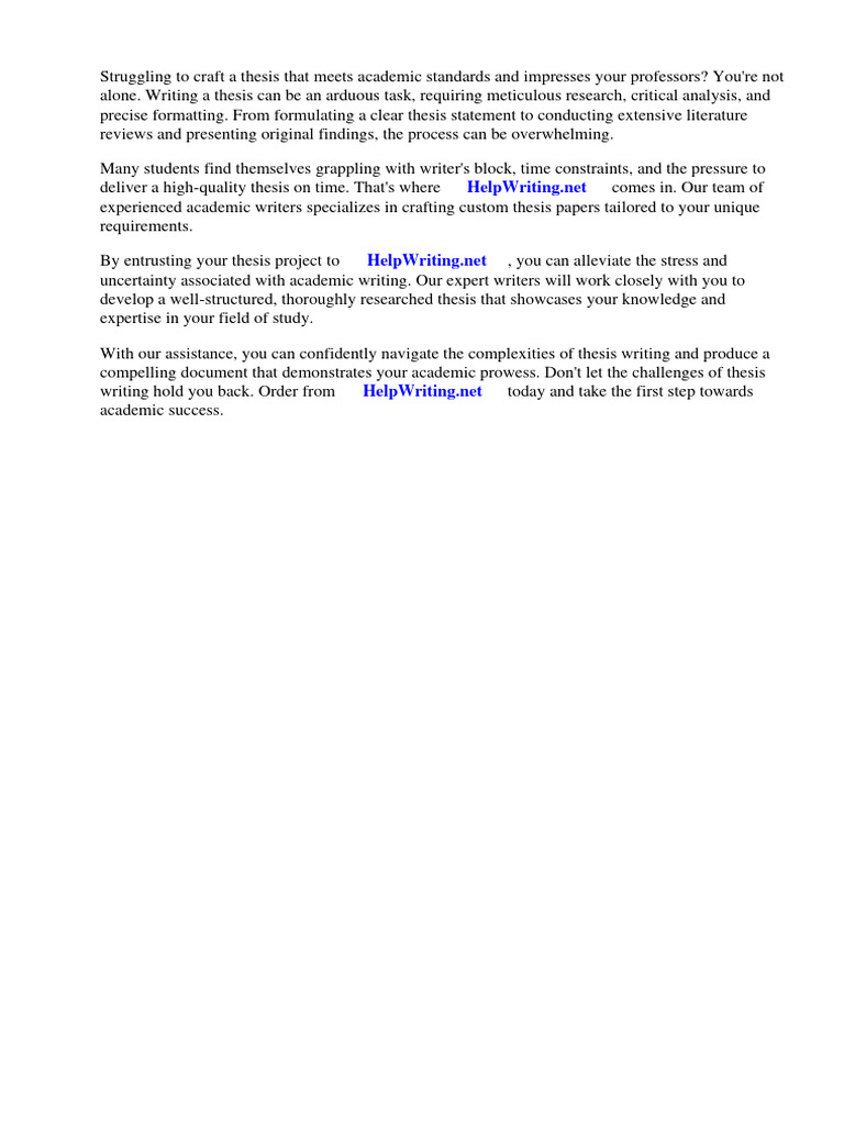 Thesis Template Examples | Download Free PDF | Thesis | Essays