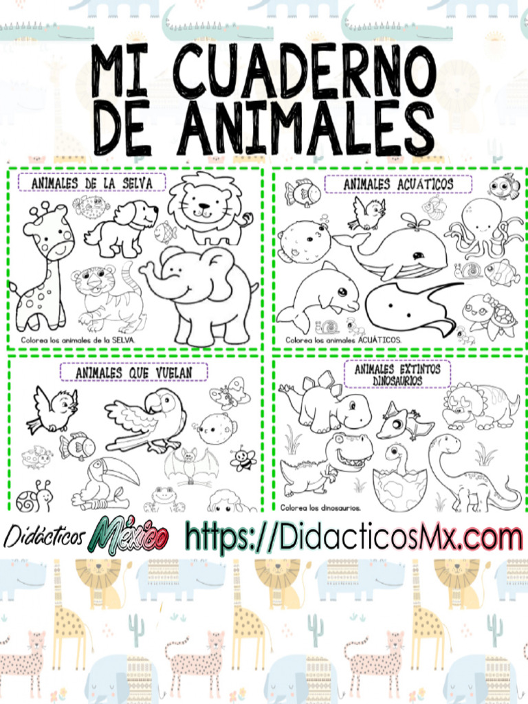 Mi Cuaderno de Animales (1) | PDF