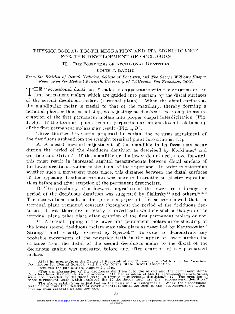 Baume Ii | PDF | Dental Anatomy | Tooth