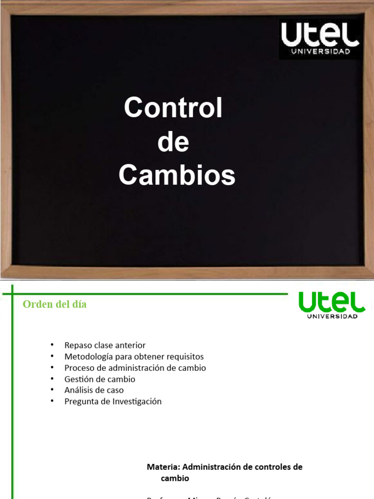 Open - Class - 2 Control de Cambios Gpo04 | PDF