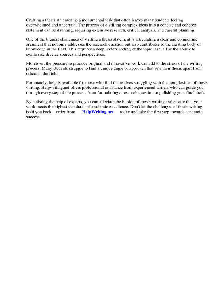 Thesis Statement Slideshare | PDF | Essays | Thesis