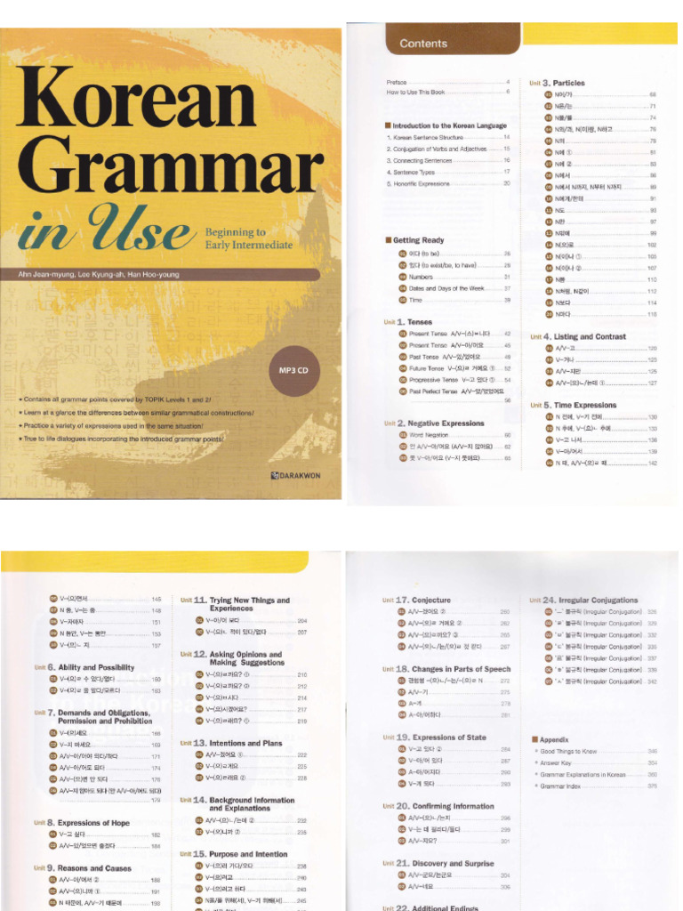 Korean Grammar in Use Beginner | PDF