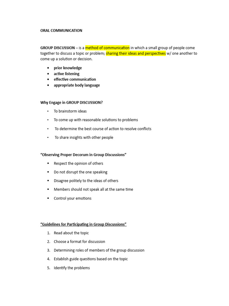 Oralcom Reviewer 2ND QT | PDF