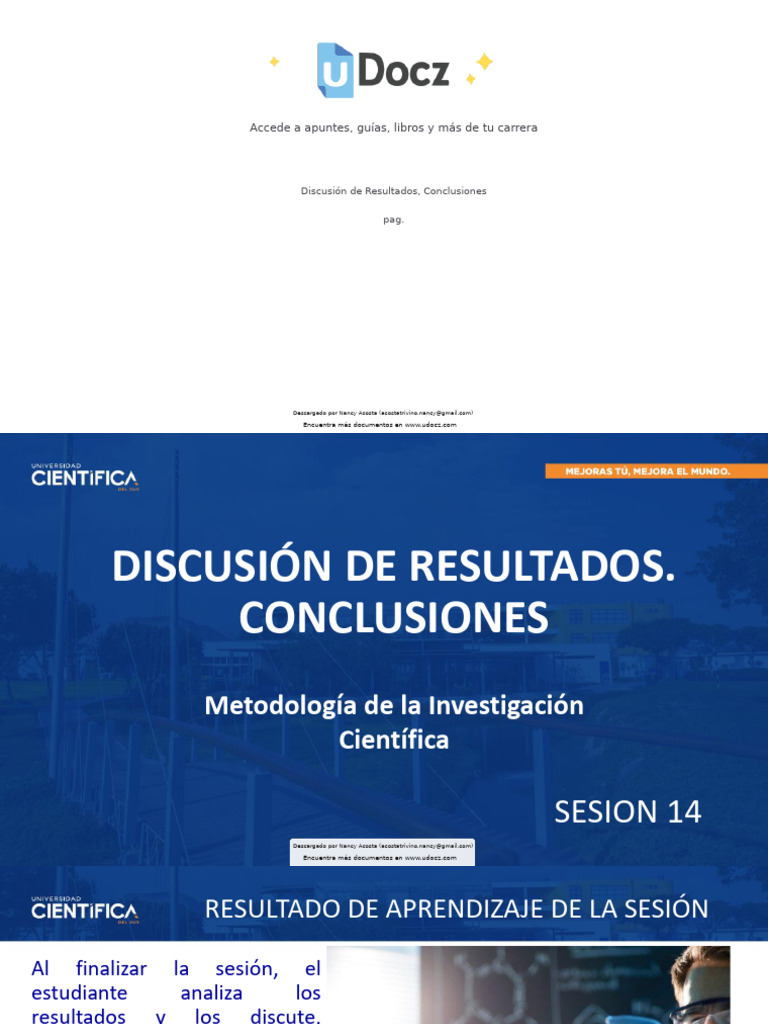 Discusión y Conclusiones de Investigación | PDF | Hipótesis | Science