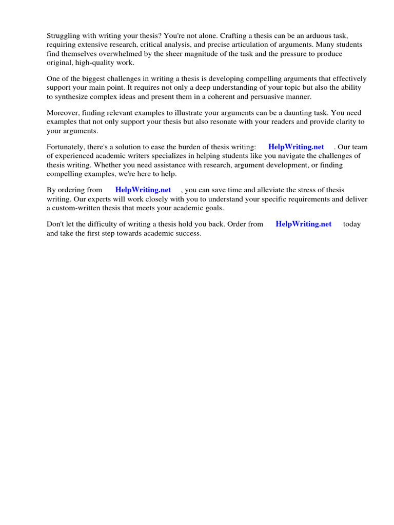 Thesis And Arguments Examples Pdf Essays Argument