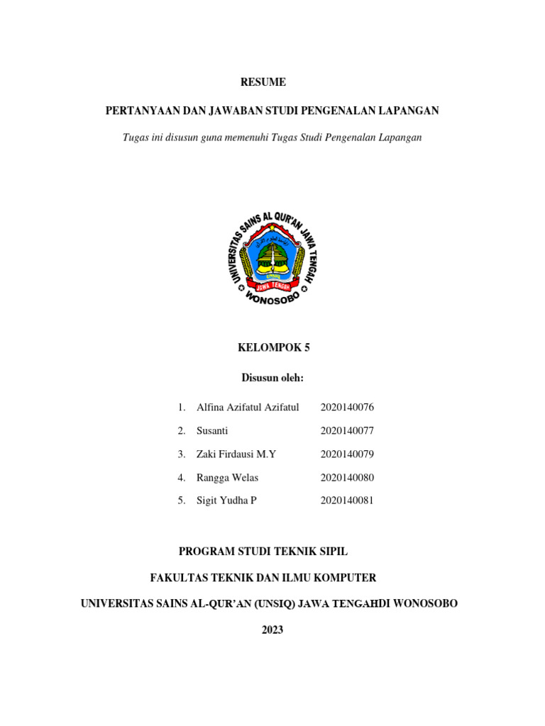 Kelompok 5 Kkl Fix 2 | PDF
