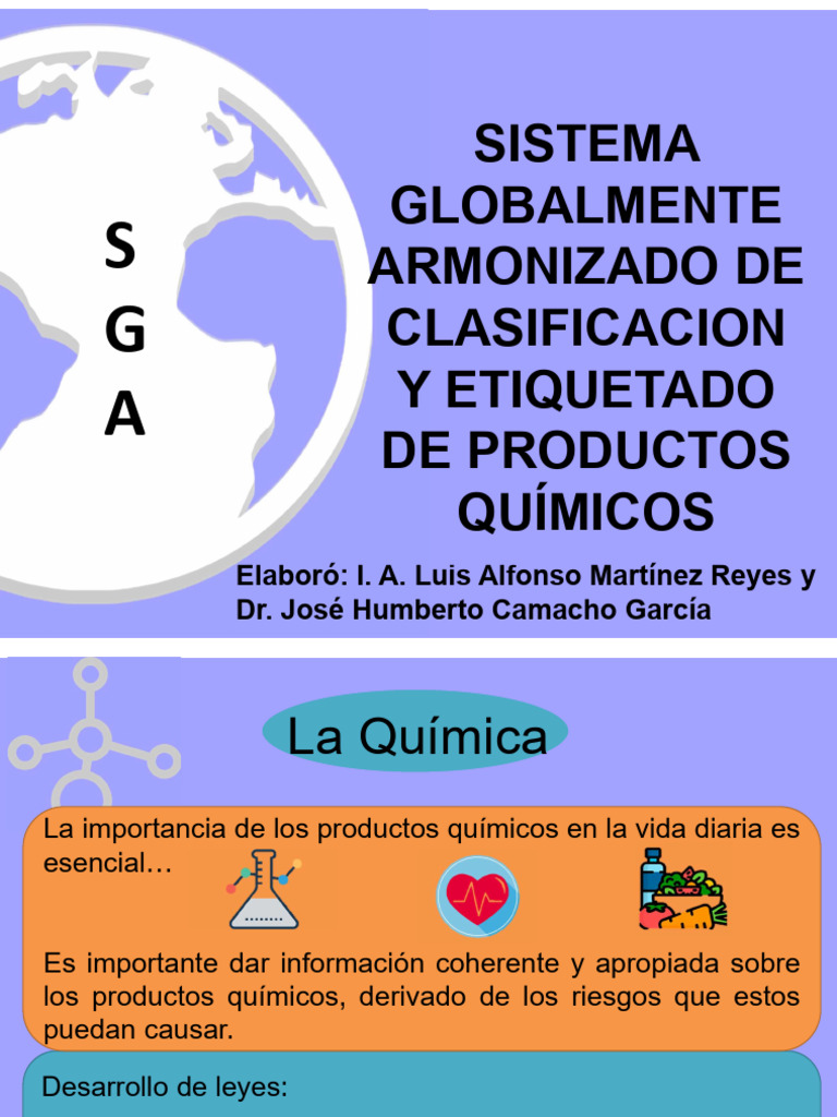 Clasificación y Etiquetado de Químicos SGA | PDF