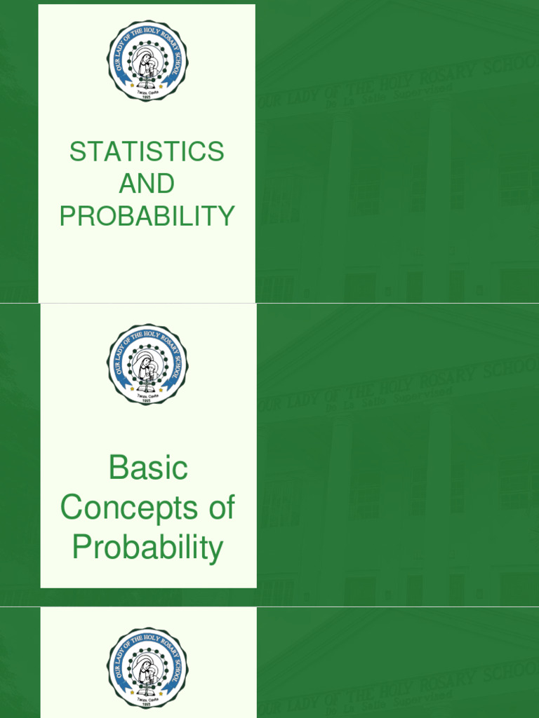 Probability & Statistics Basics | PDF | Teaching Methods & Materials