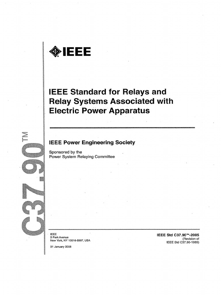 IEEE C37.90-2005 - Relays & Relay Systems | PDF