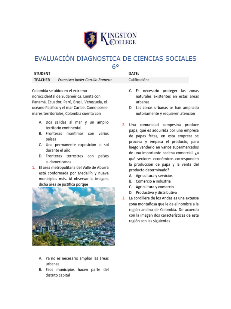 EV - Cs.SOCIALES. ADM 6° | PDF