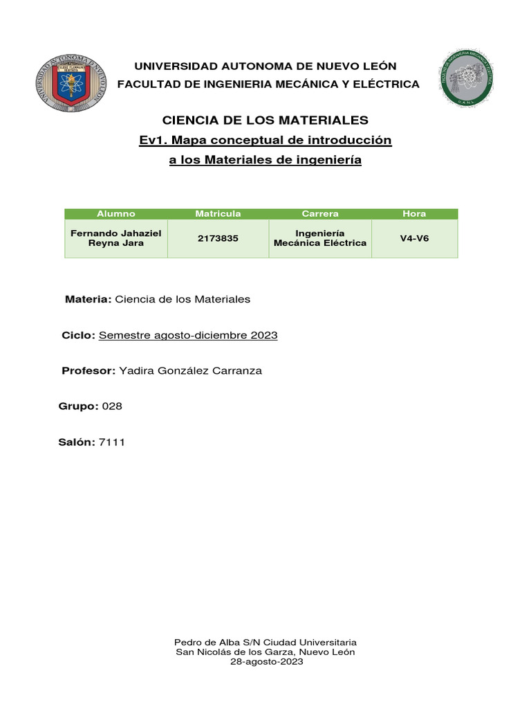 EV1. Mapa Coceptual de Intro. A Los Materiales de Ingenieri | PDF | Sinterización | Sólido