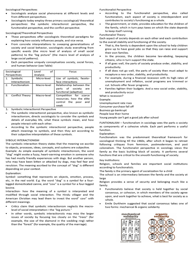 Sociological Perspectives | PDF