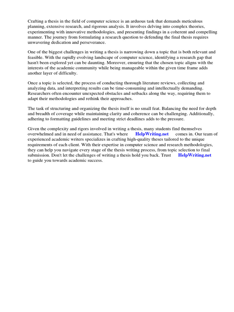 Thesis Title Examples For Computer Science | PDF | Thesis | Engineering