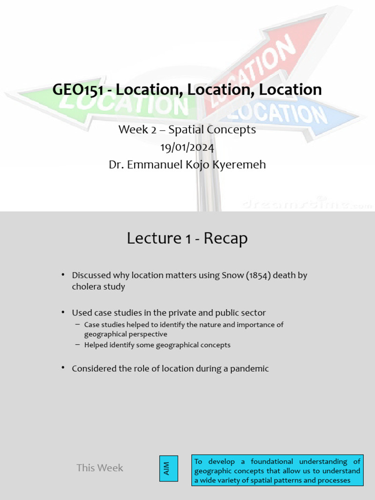 Lecture 2-Spatial-Concepts | PDF | Space | Spatial Analysis