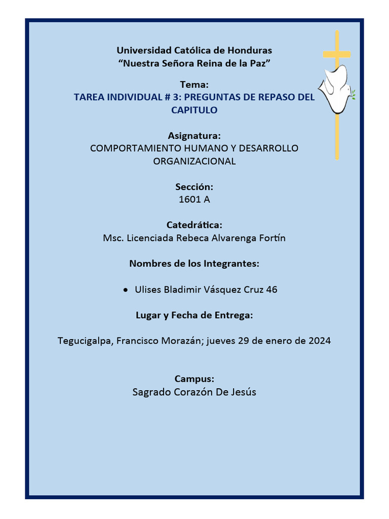 Tarea Individual # 3 Preguntas de Repaso Del Capitulo # 6 | PDF ...