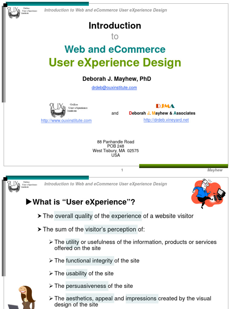 001 Intro-To-Web-And-E-Commerce-User-Experience-Design-FULL-SLIDES | PDF