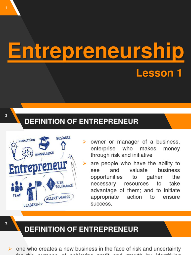 Understanding Entrepreneurship Basics | PDF