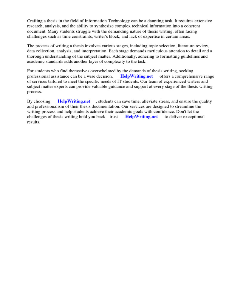 Thesis Documentation Information Technology | PDF