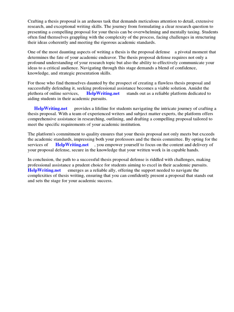 Thesis Proposal Defense Video | PDF | Thesis | Methodology