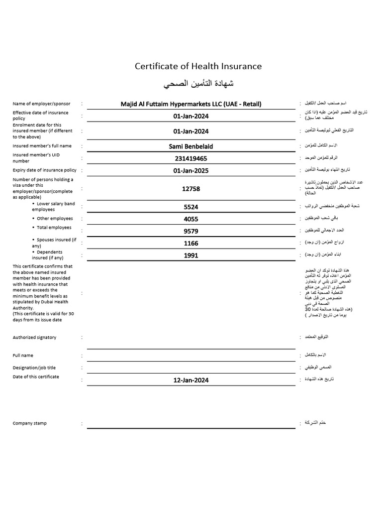 Coi 1705061109585 | PDF | Labor | Economies