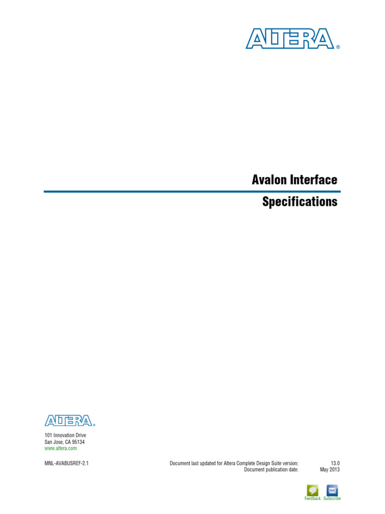 MNL Avalon Spec | PDF