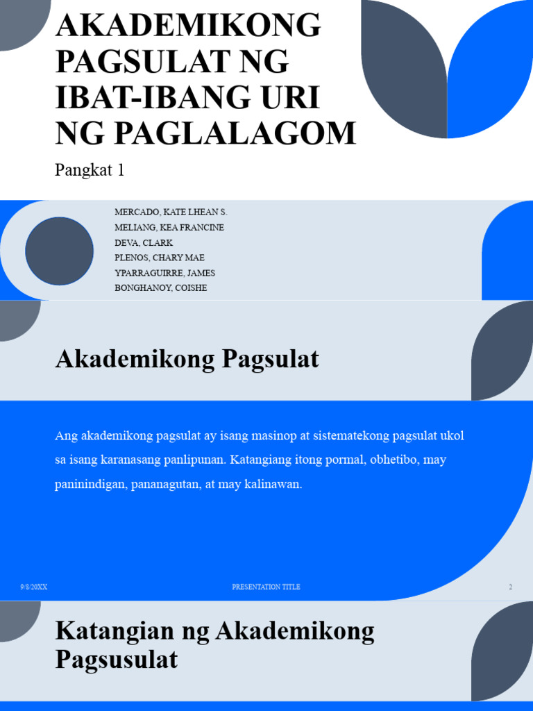Akademikong Pagsulat NG Ibat Ibang Uri NG Paglalagom | PDF