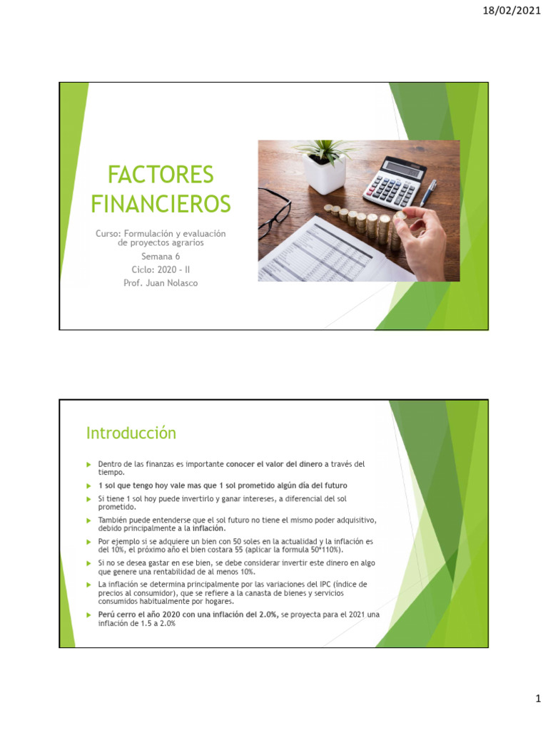 Factores Financieros | PDF