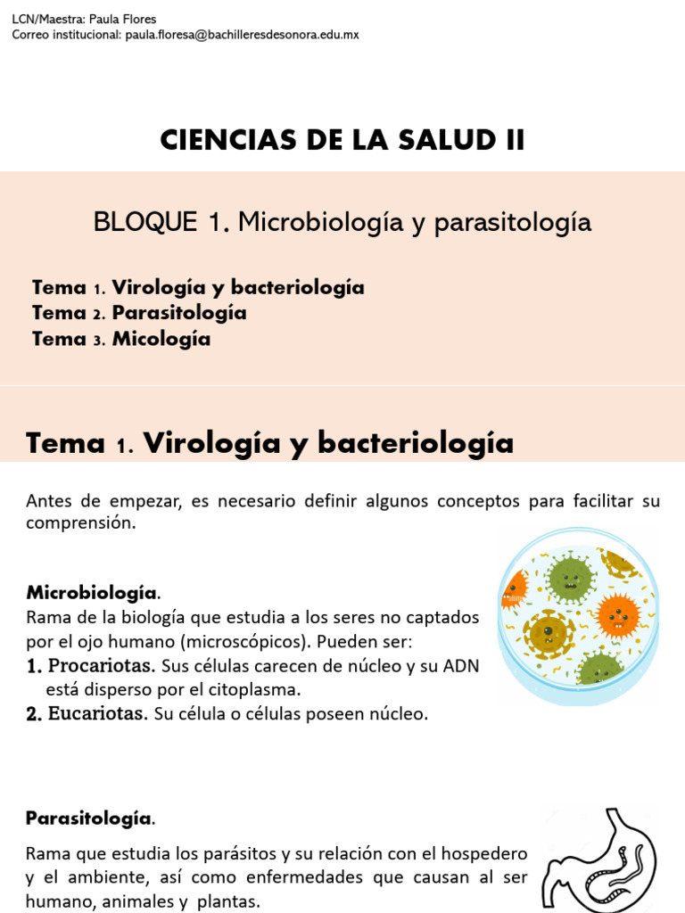 CDLS 2 Tema1 | PDF | Virus | Las bacterias