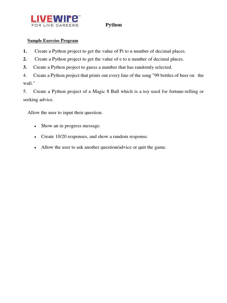 Python Livewire Course Lab Exercise 17-9-2023!09!33 38 AM | PDF