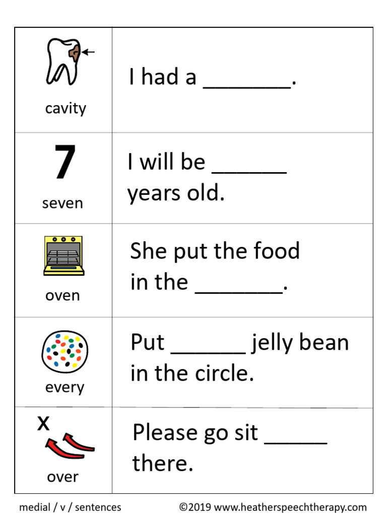 Medial Vowel Sound Practice Sentences | PDF