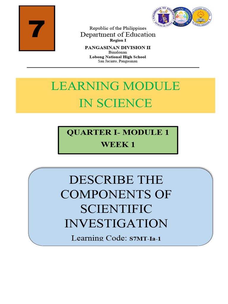 Gr. 7 WORKSHEET | PDF | Scientific Method | Learning