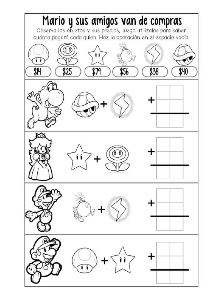 1cuaderno Tareas Matemáticas Primer Grado Primaria 38 | PDF