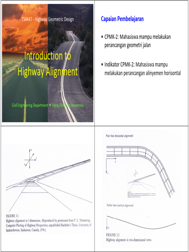 Introduction To Highway Alignment | PDF