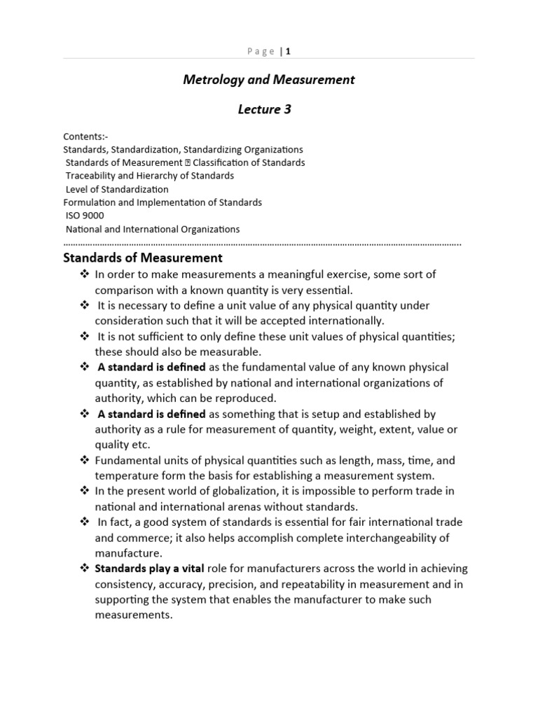 Metrology Chapter 3 | Download Free PDF | Metrology | Calibration Metrology Chapter 3 | Download Free PDF | Metrology | Calibration