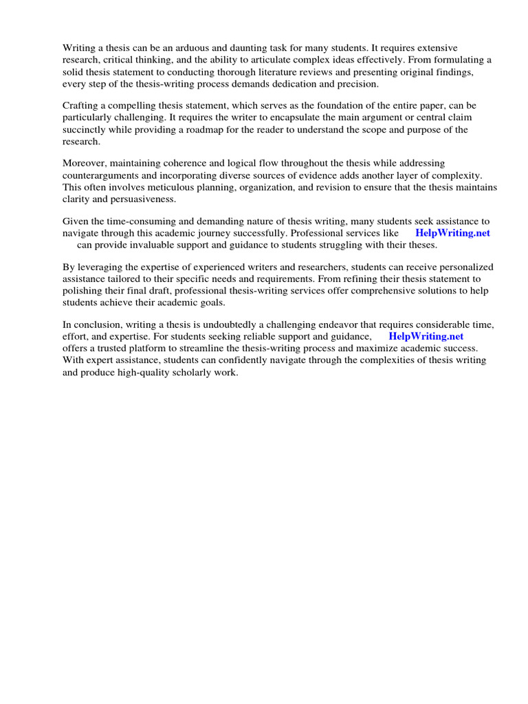 Thesis Statement Definition Webster | PDF | Essays | Thesis