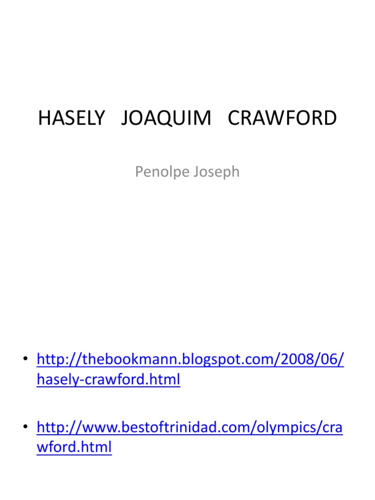 Hasley Crawford | Trinidad And Tobago | Olympic Games