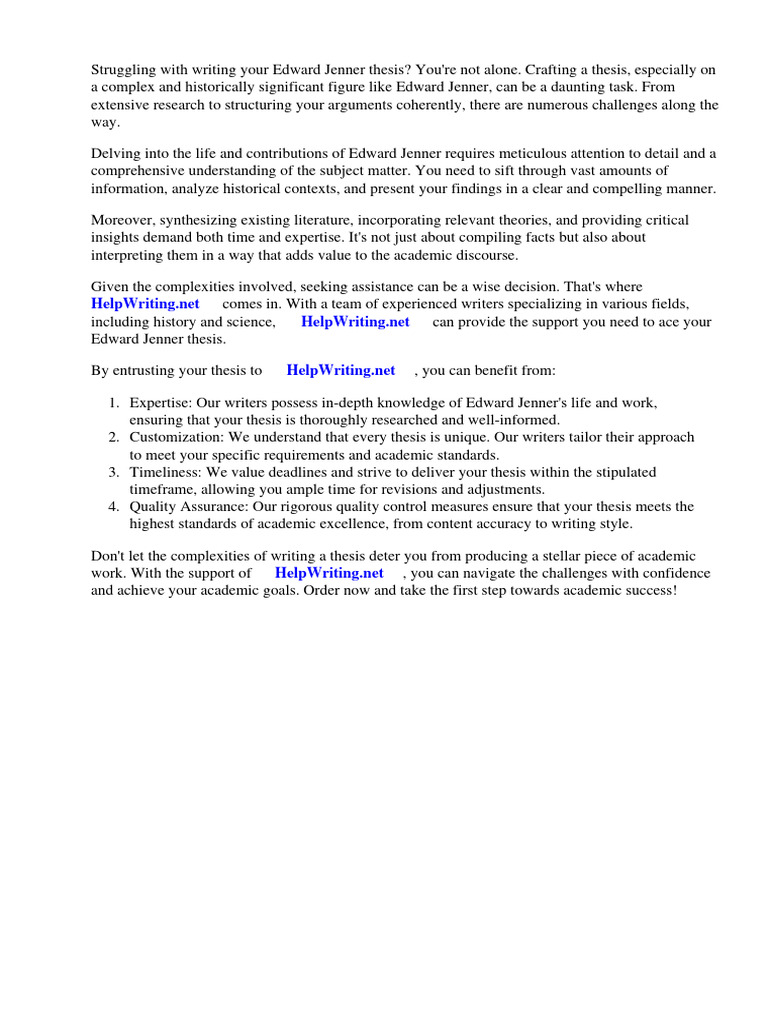 Edward Jenner Thesis | PDF | Inoculation | Smallpox