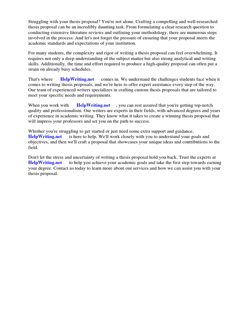 Sms Thesis Proposal | PDF | Thesis | Thought