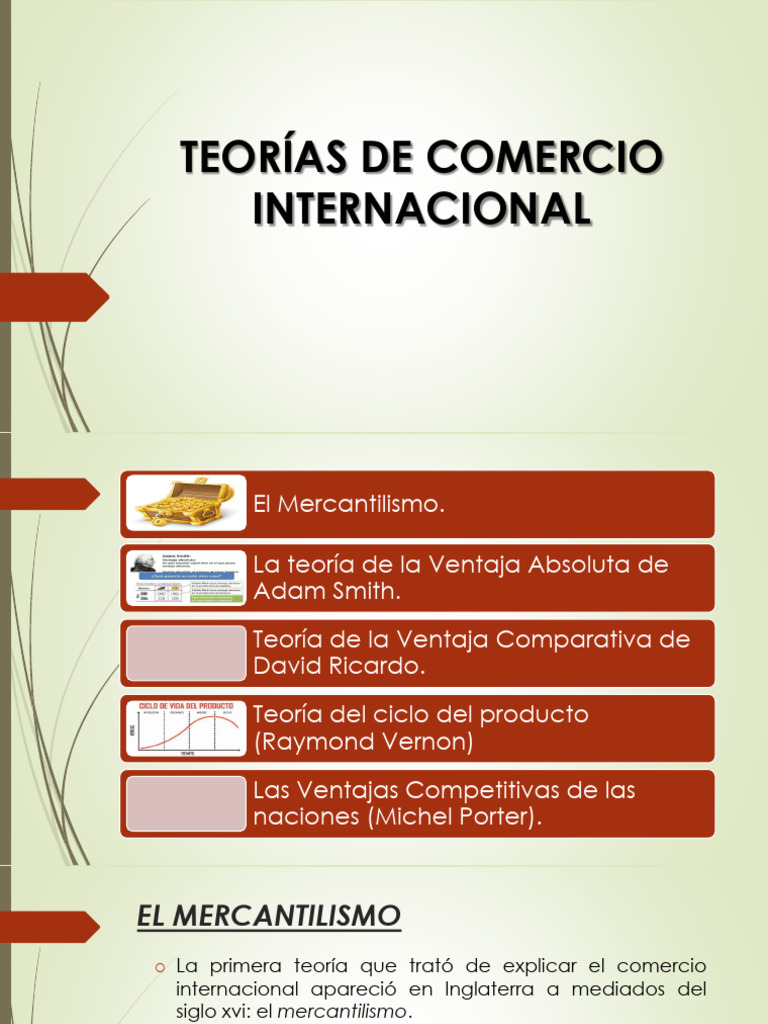 Teorías Del Comercio Internacional | PDF
