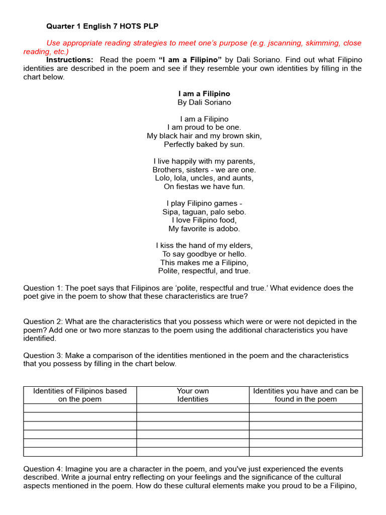 English 7 SOLO Based Exam | PDF | Question | Grammatical Tense