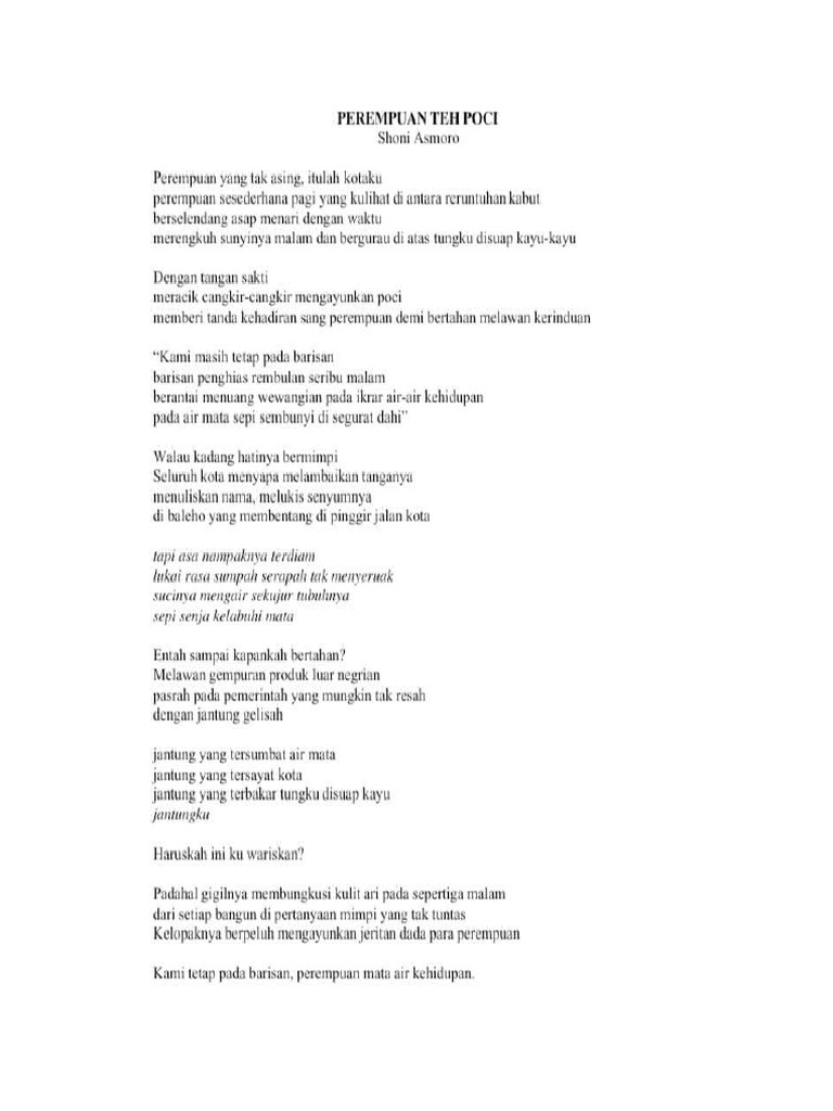 Pilihan Puisi 1 | PDF