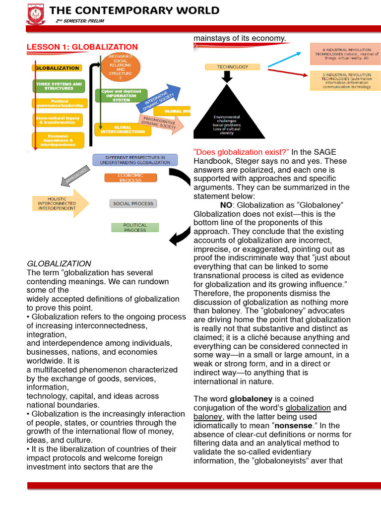Contemporary World | PDF | Globalization | World Systems Theory