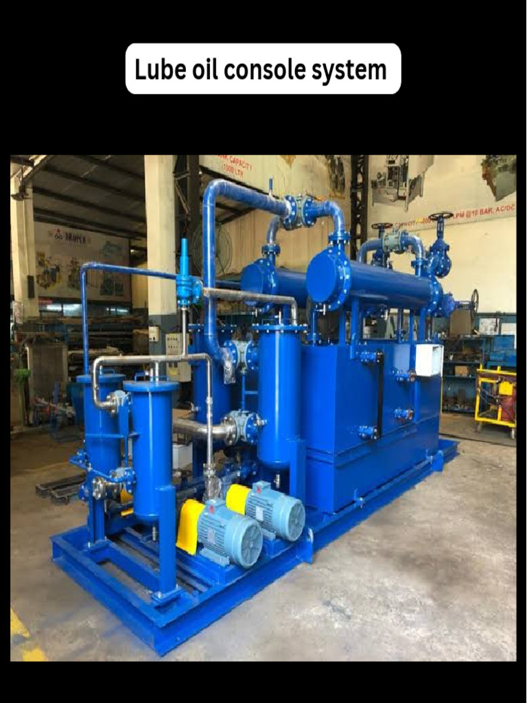 Lube Oil Console System | PDF