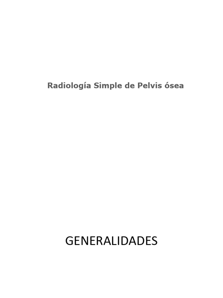Clase Pelvis ósea Pdf