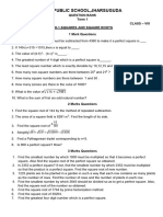 IISR Class VII Maths Worksheet | PDF