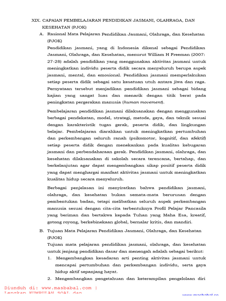 CP Pjok SD, SMP, Sma, SMK, SDLB, SMPLB, Dan Smalb | PDF | Karier ... CP Pjok SD, SMP, Sma, SMK, SDLB, SMPLB, Dan Smalb | PDF | Karier ...