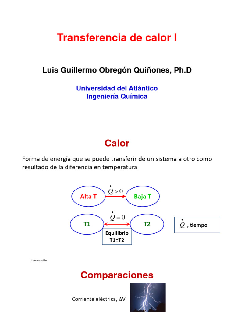Capitulo 1, Clase Transferencia de Calor, Aspectos Basicos | PDF
