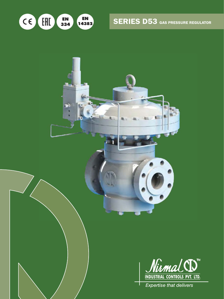 Gas Pressure Regulator D53 Series | PDF | Gases